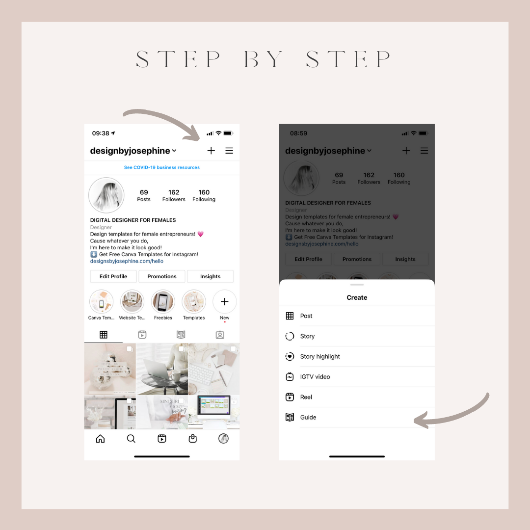 Learn how to use Instagram Guides — designsbyjosephine.com