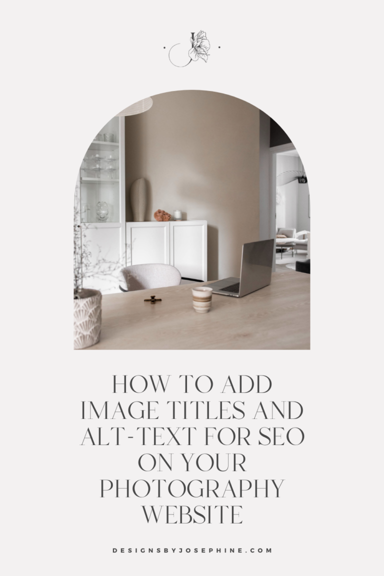 How to add Image Titles and Alt-Text for SEO on your Photography Website
